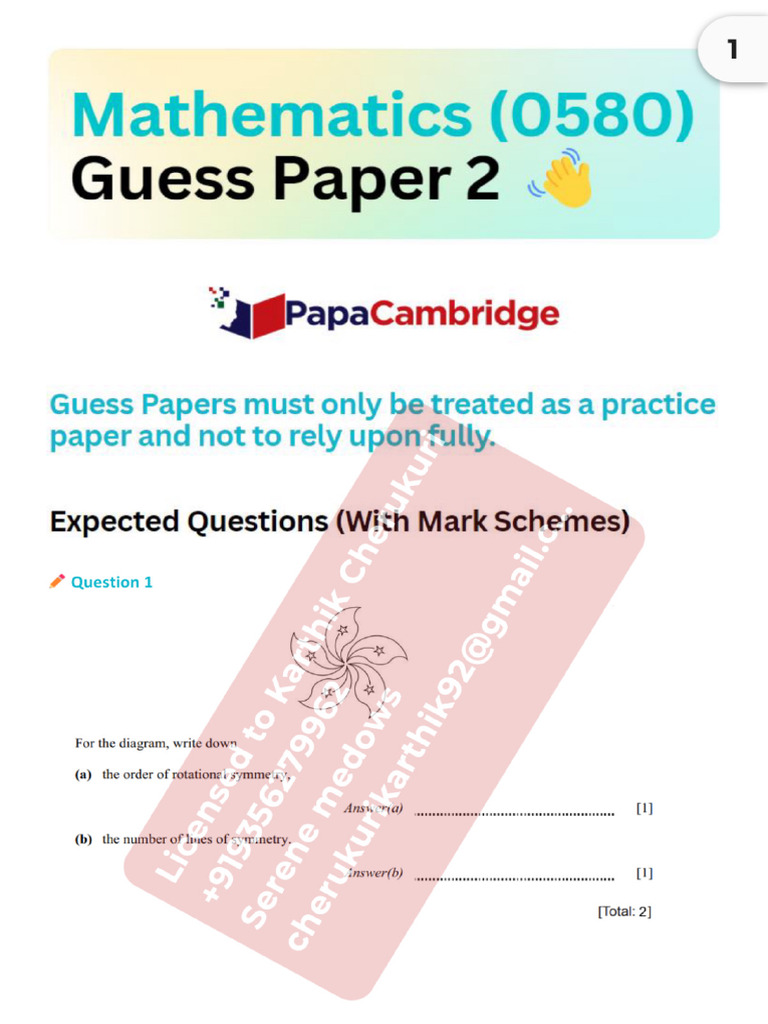 Guess Paper | PDF