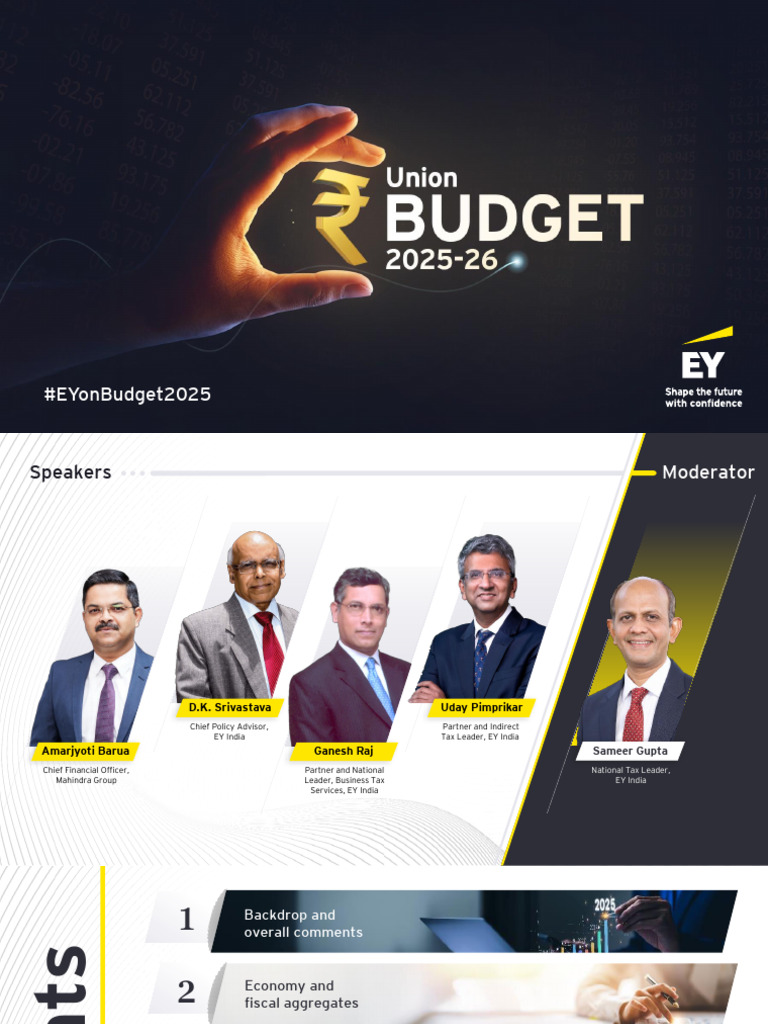 Insights on EY Budget 2025 | PDF | Government Budget Balance | Capital ...