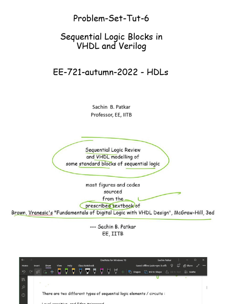 Tut-6-Problem-Set-SeqLogic-ee721-aut22 | PDF