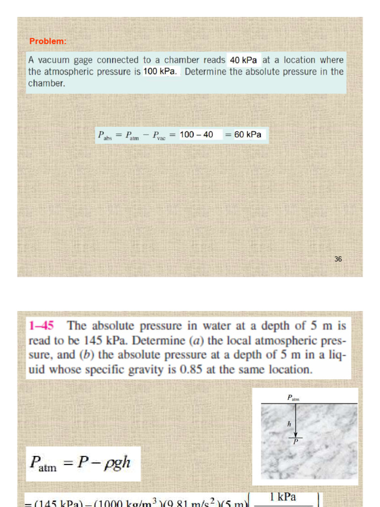 Thermodynamics Slides Numericals | PDF | Heat | Pressure