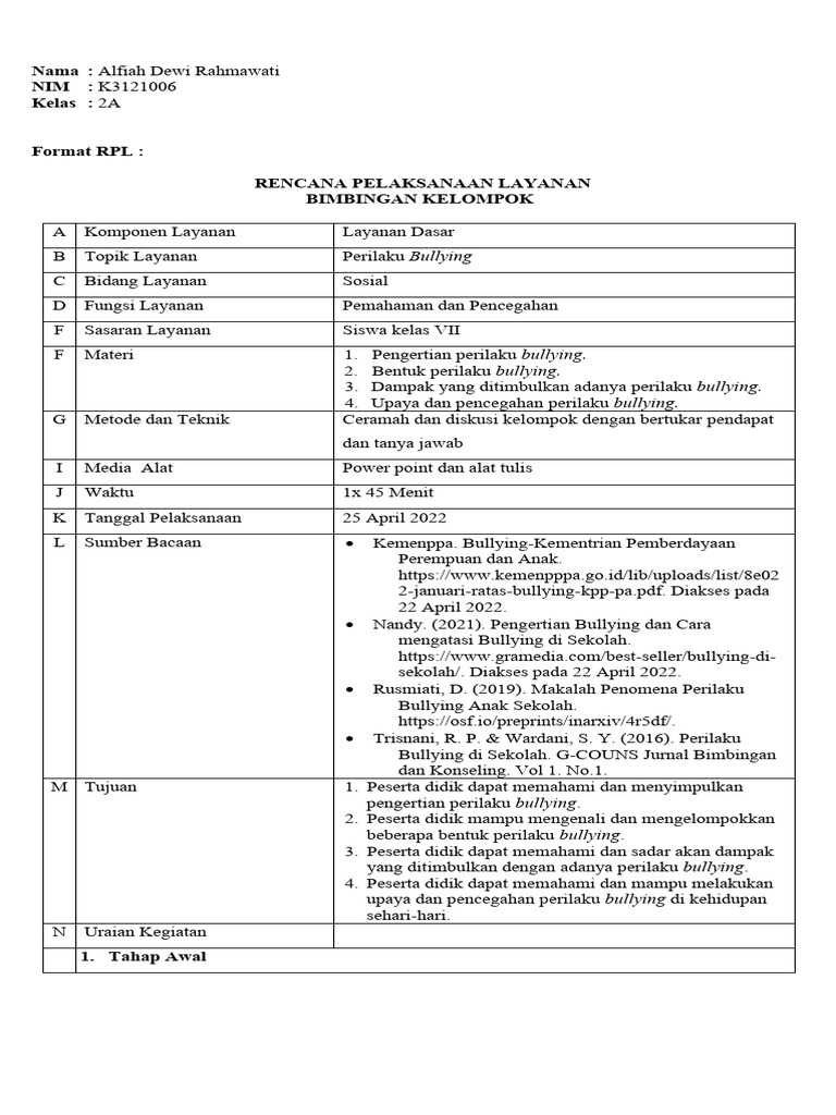 RPL Bimbingan Kelompok | PDF