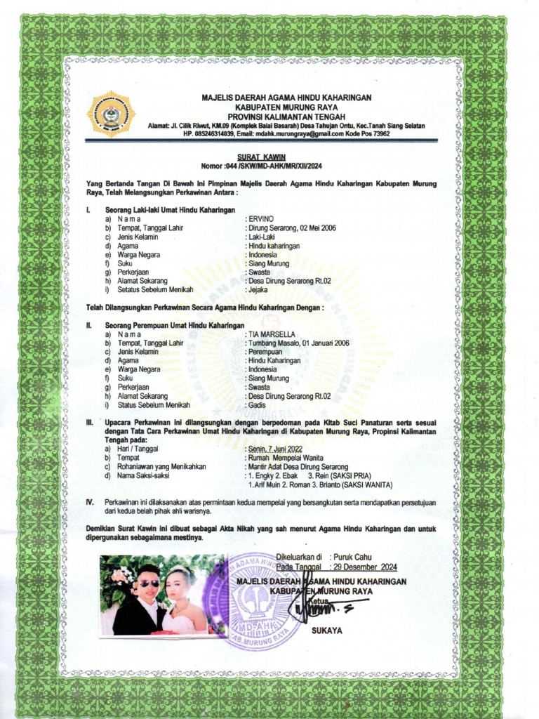 Surat Nikah | PDF