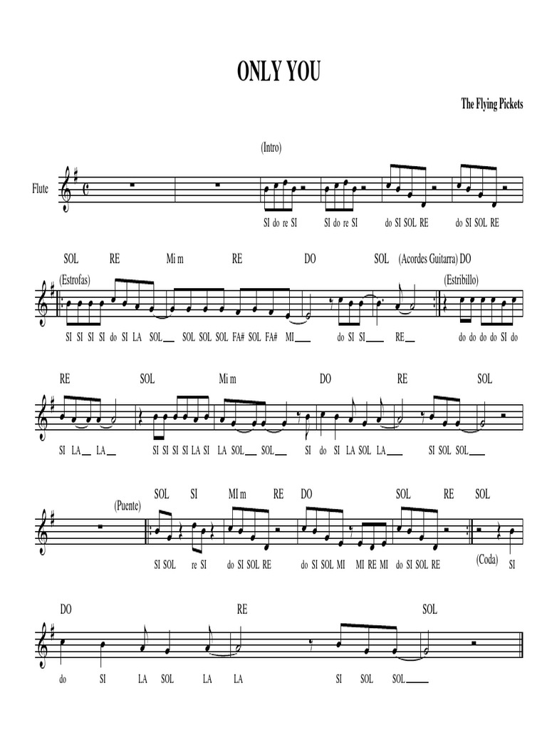 Only You - Con Notas | PDF