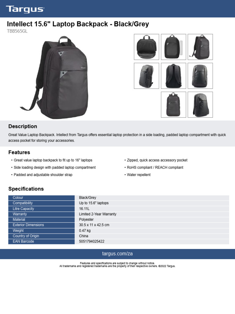 Intellect 15.6" Laptop Backpack Review | PDF
