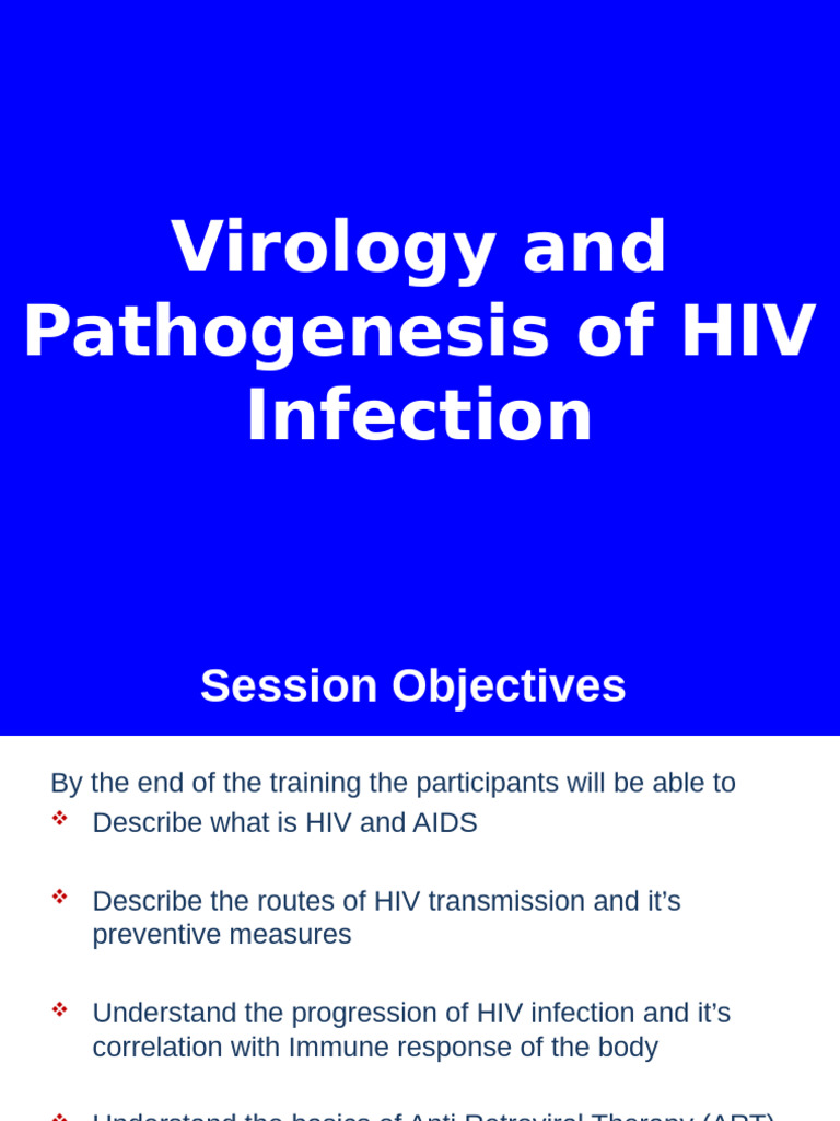 Viroloy and Pathogenesis of HIV Infection | PDF | Hiv | Hiv/Aids