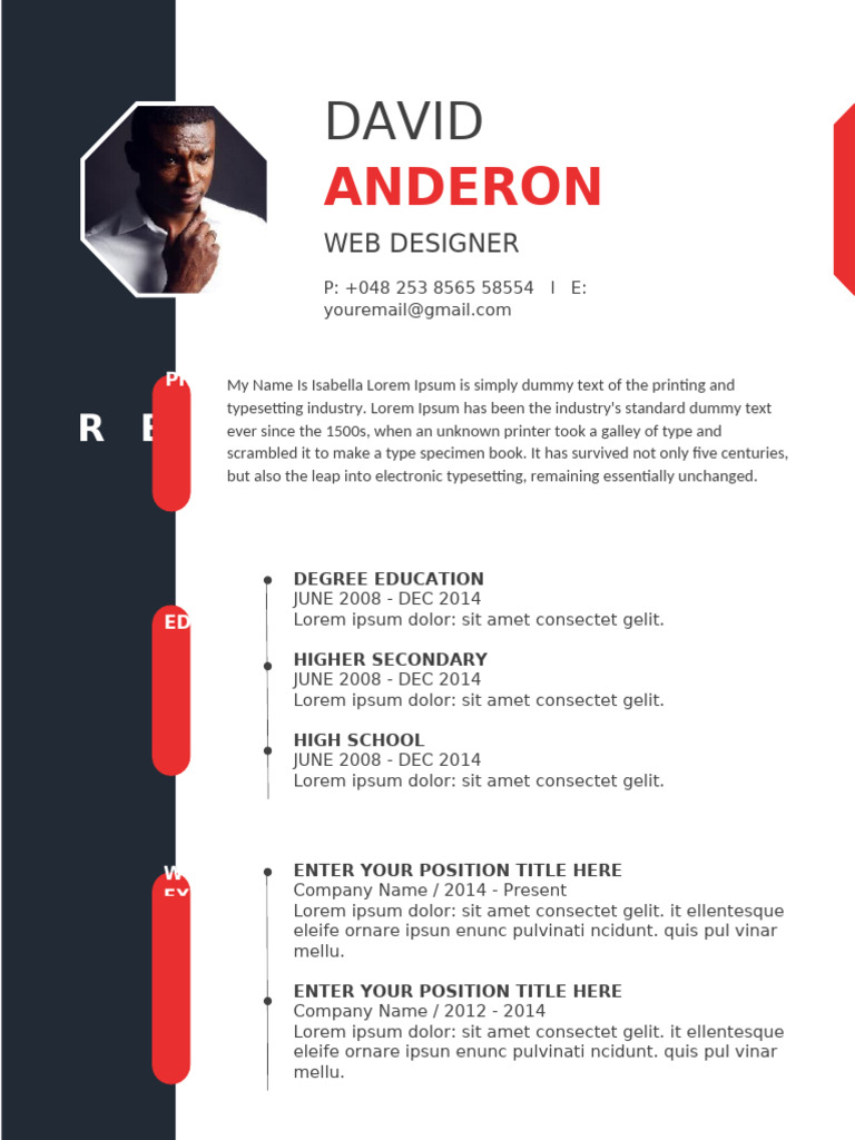Web Designer CV Template | PDF