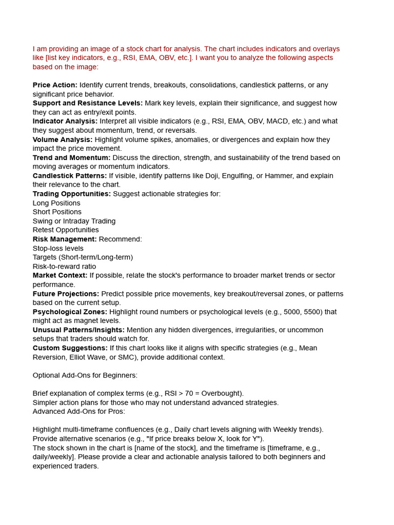 ChatGpt - Analysis Prompt | PDF