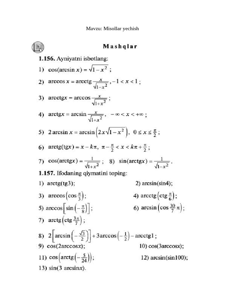 Misollar Yechish | PDF