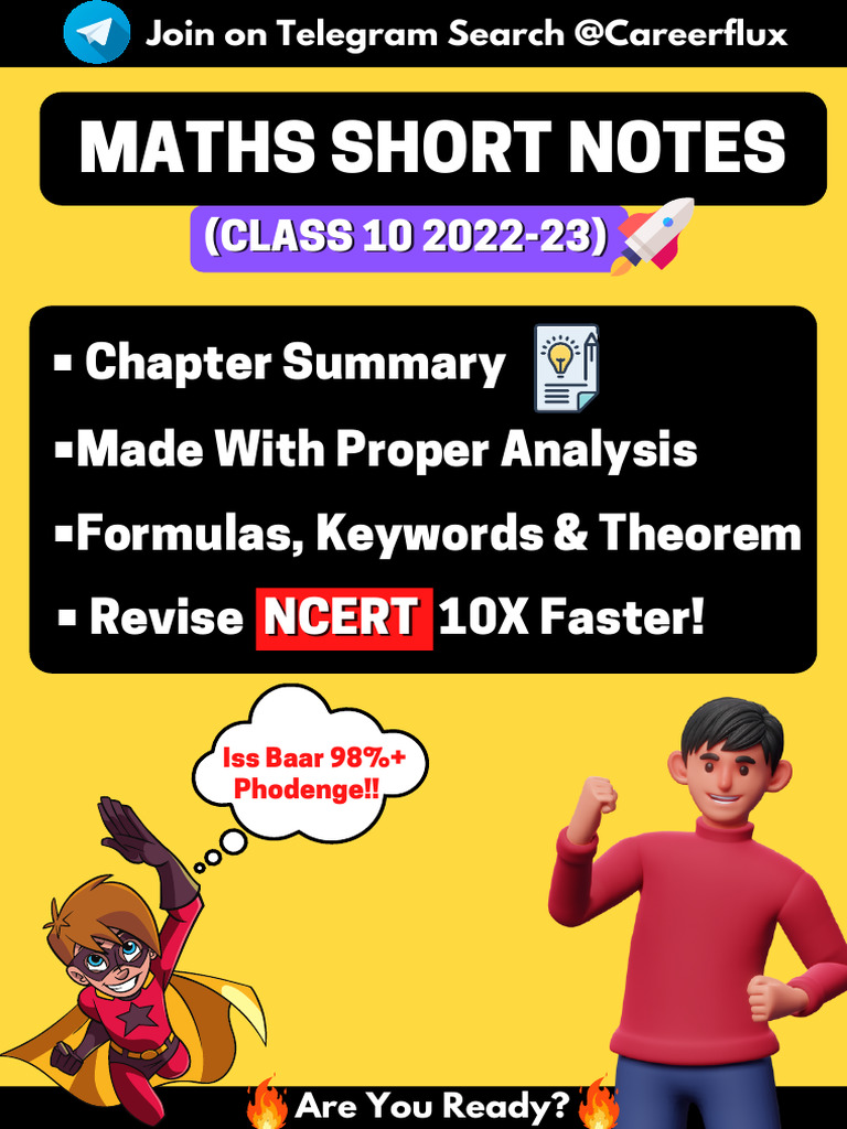 Class 10 Maths Short Notes | PDF
