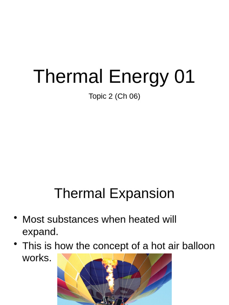 2.2 Ch 06 Thermal Physics 01 (2) | PDF | Thermal Expansion | Temperature