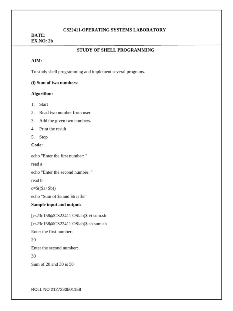OS Lab_Record (2) | PDF | Computer Programming | Computer Engineering