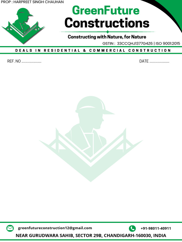 GreenFuture Residential & Commercial Construction | PDF