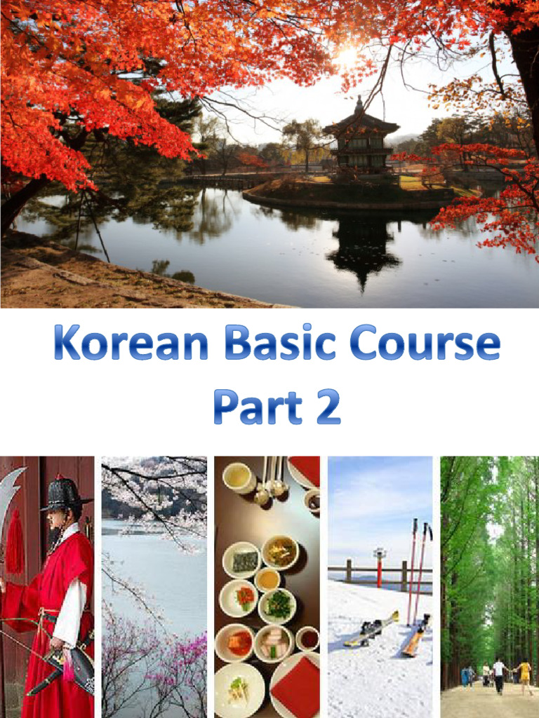 Korean Basic Course Vol.2 | PDF | Linguistic Typology | Semantics