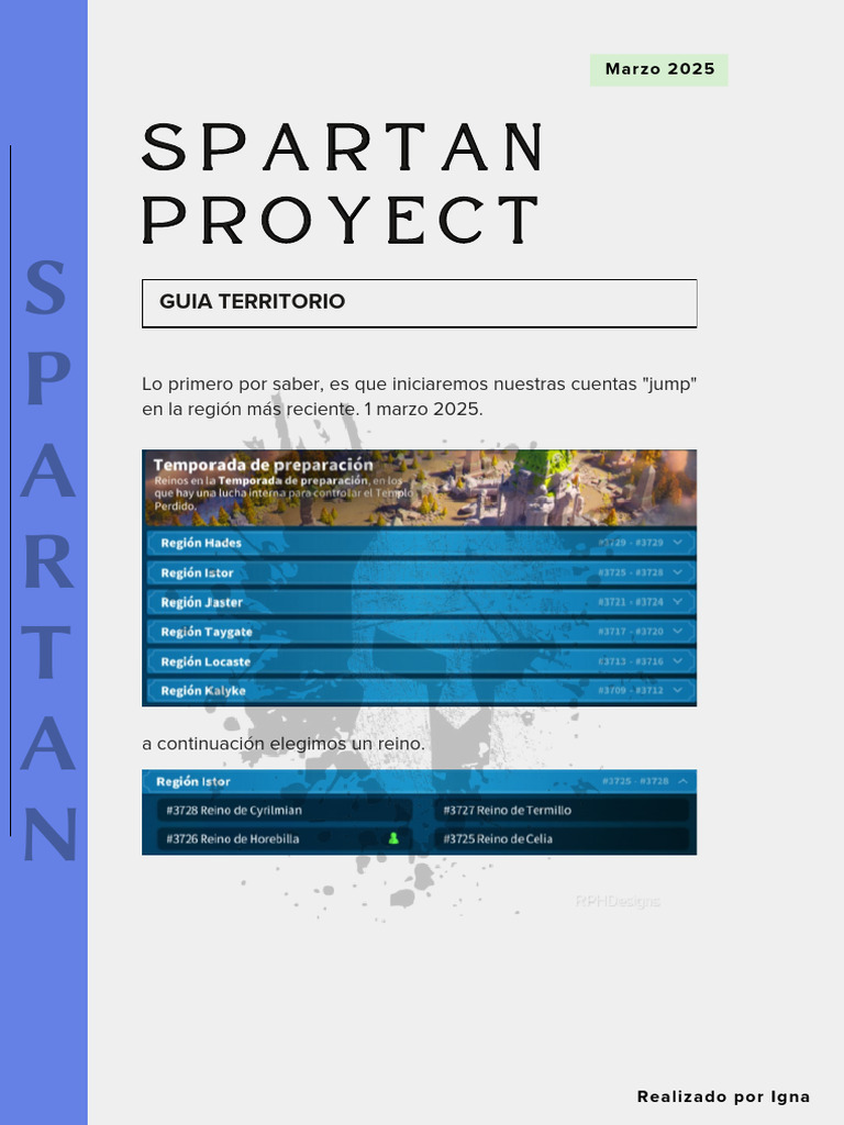 TERRITORIO PROYECTO SPARTAN | PDF
