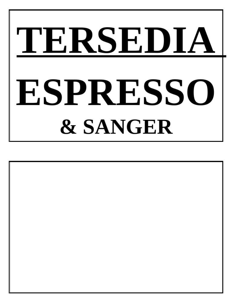 Tersedia Espresso | PDF