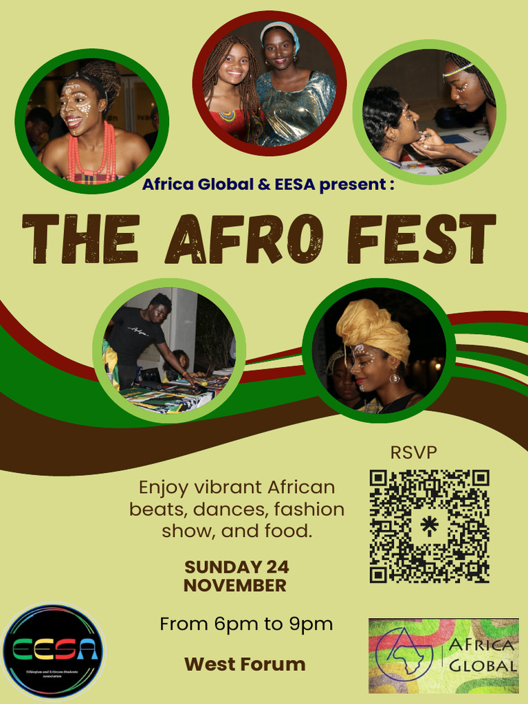 Afro Fest Flyer Nyuad | PDF
