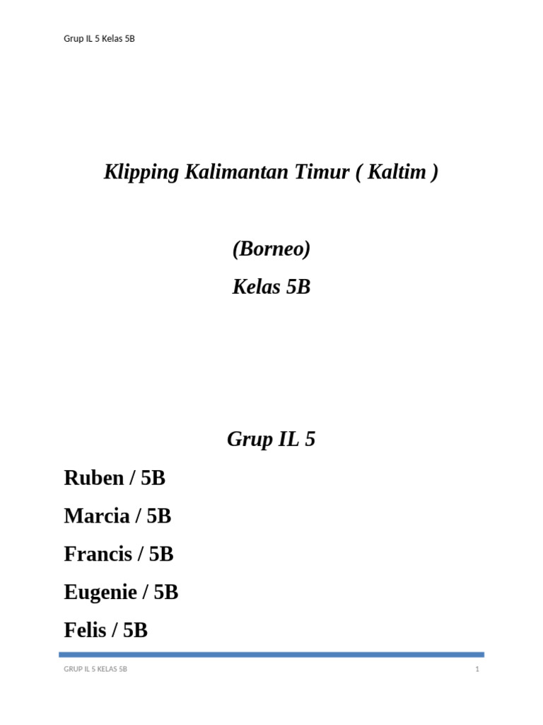 Klipping Kalimantan Timur B | PDF