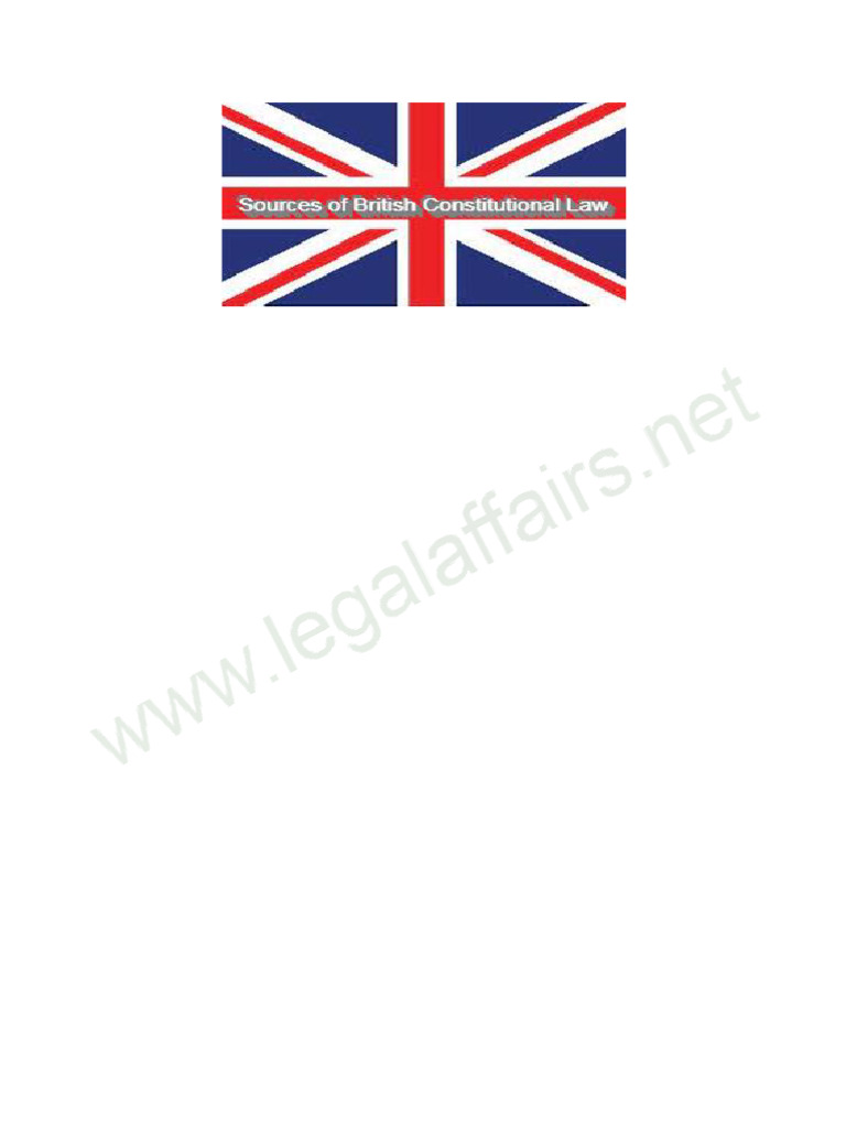 Sources of British Constitution Explained | PDF | Constitution ...