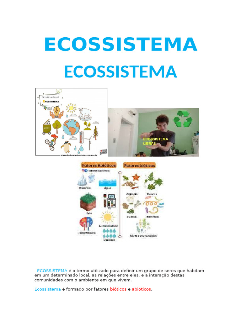 ECOSSISTEMA | PDF