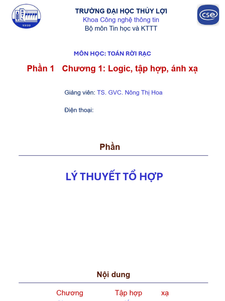 P1C1 Logic TapHop AnhXa | PDF