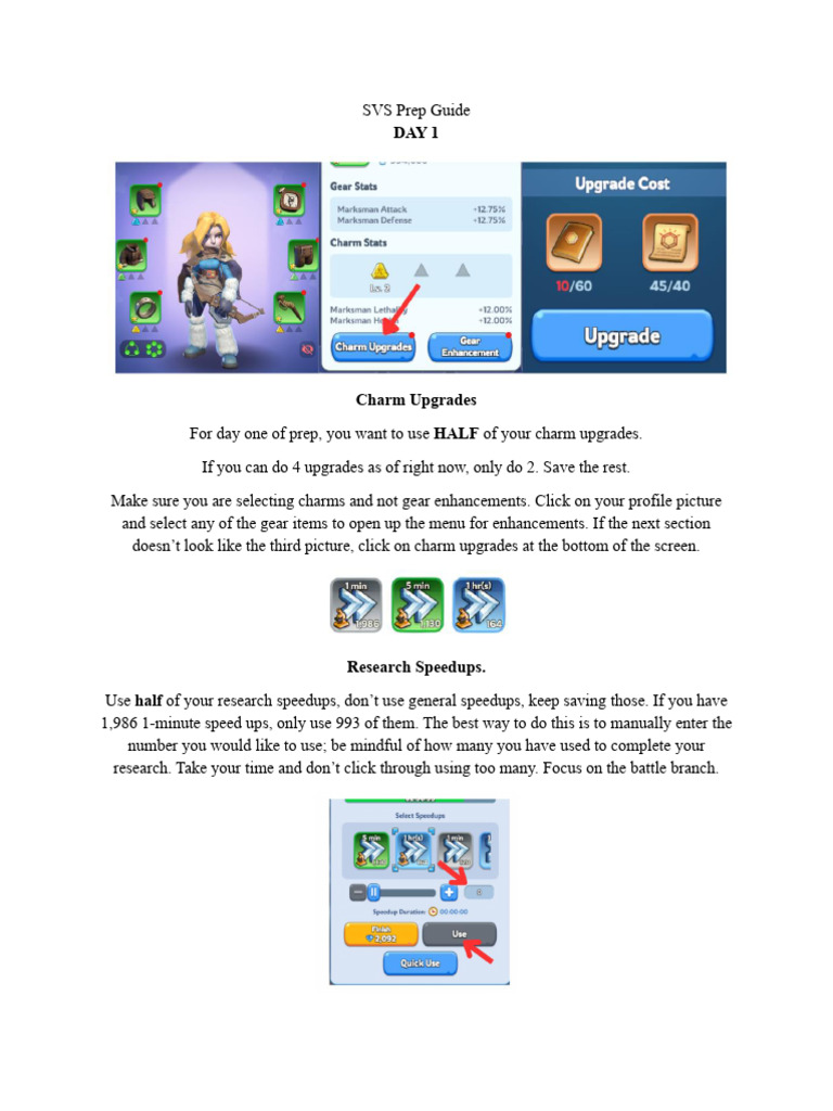 SVS Prep Guide Day 1 | PDF