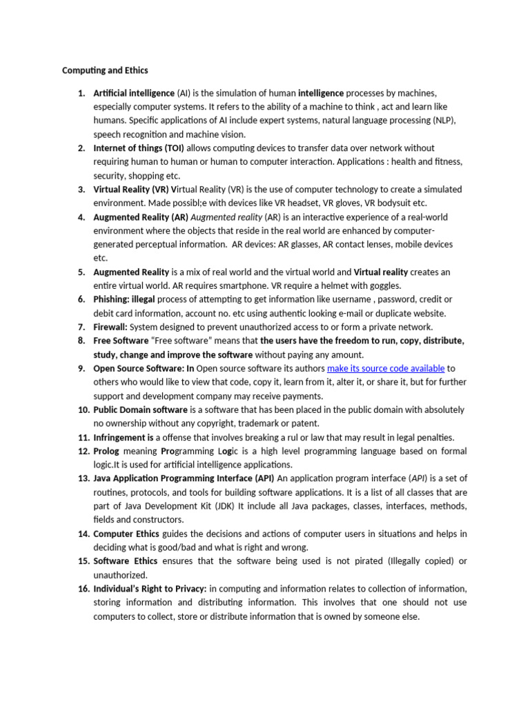 Computing And Ethics Pdf Augmented Reality Virtual Reality