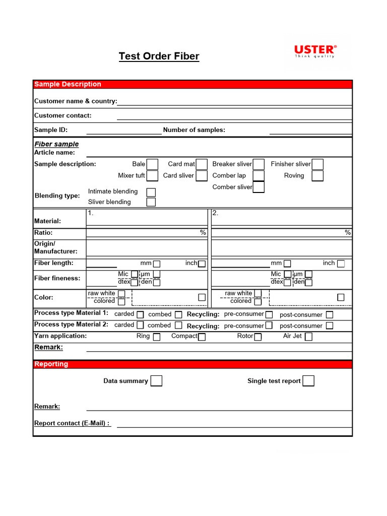 Template Customer Order Fiber | PDF