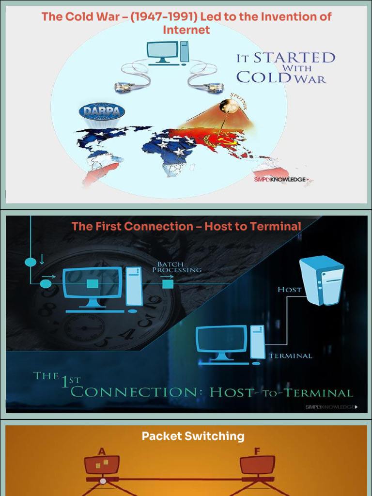 Cold War's Role in Internet Development | PDF | Computer Network | Internet