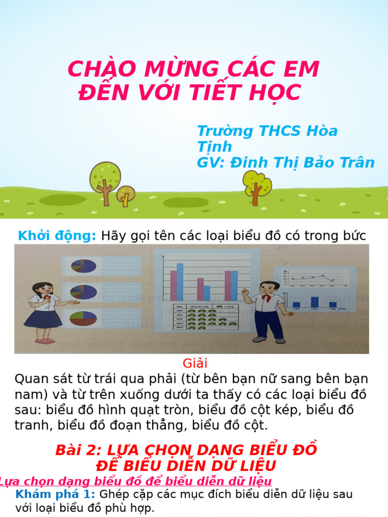 Dai So 8 Chuong IV Bai 2 Lua Chon Dang Bieu Do de Bieu Dien Du Lieu | PDF