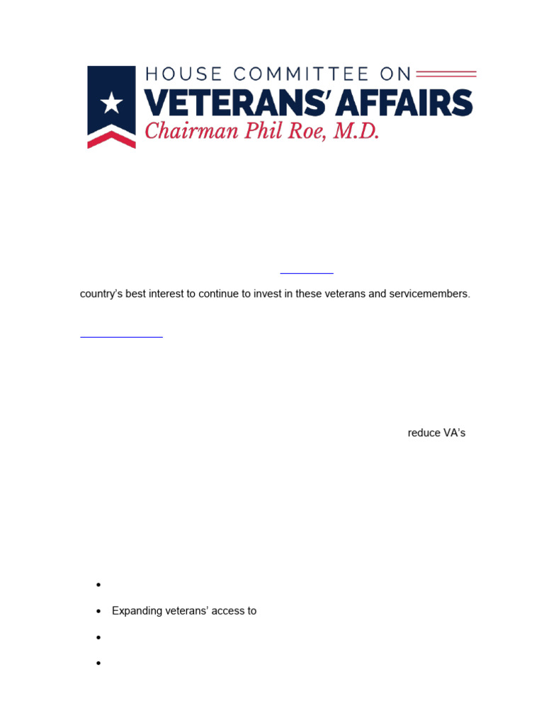 Harry W. Colmery Veterans Educational Assistance Act of 2017 - One Pager | PDF
