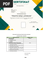 Contoh Sertifikat PKL | PDF