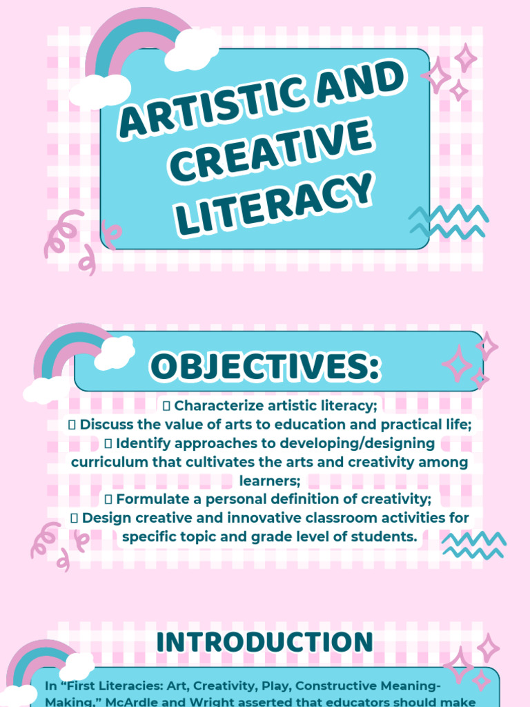 Artistic and Creative Literacy 1 | PDF | Curriculum | Creativity
