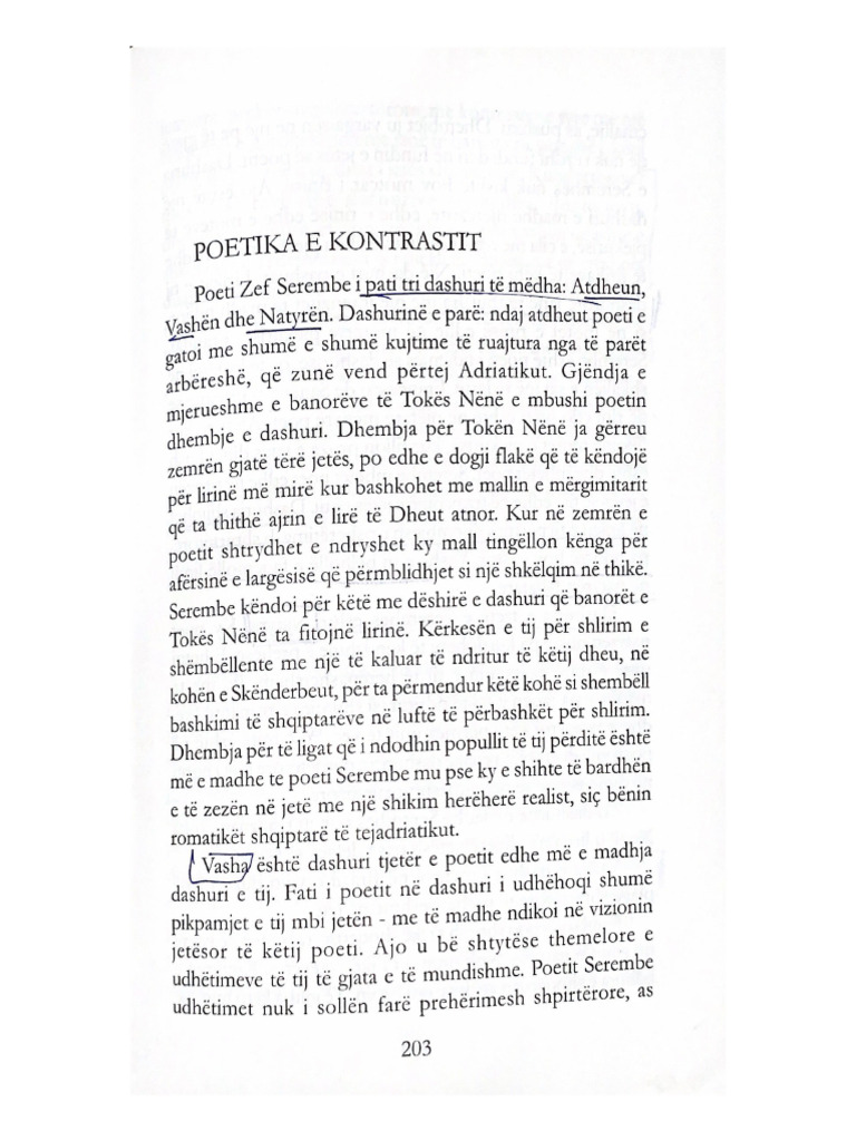Poeti Zef Serembe I Pati Tri Dashuri Té Medha Atdheun | PDF