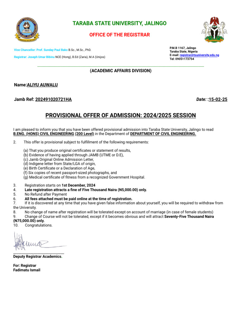 My Admission | PDF
