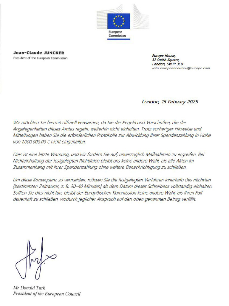 European Commssion Letter (Rene M Frei) | PDF