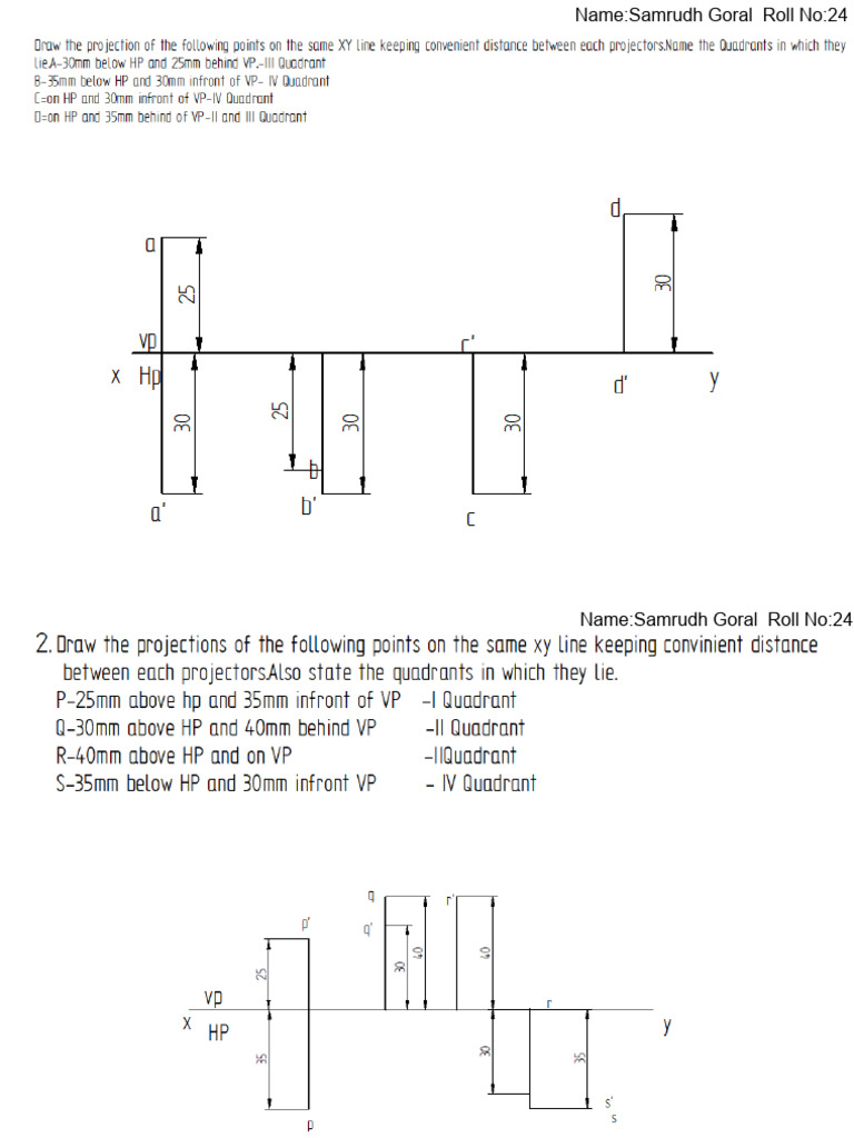 Points caed 1st sem vtu | PDF