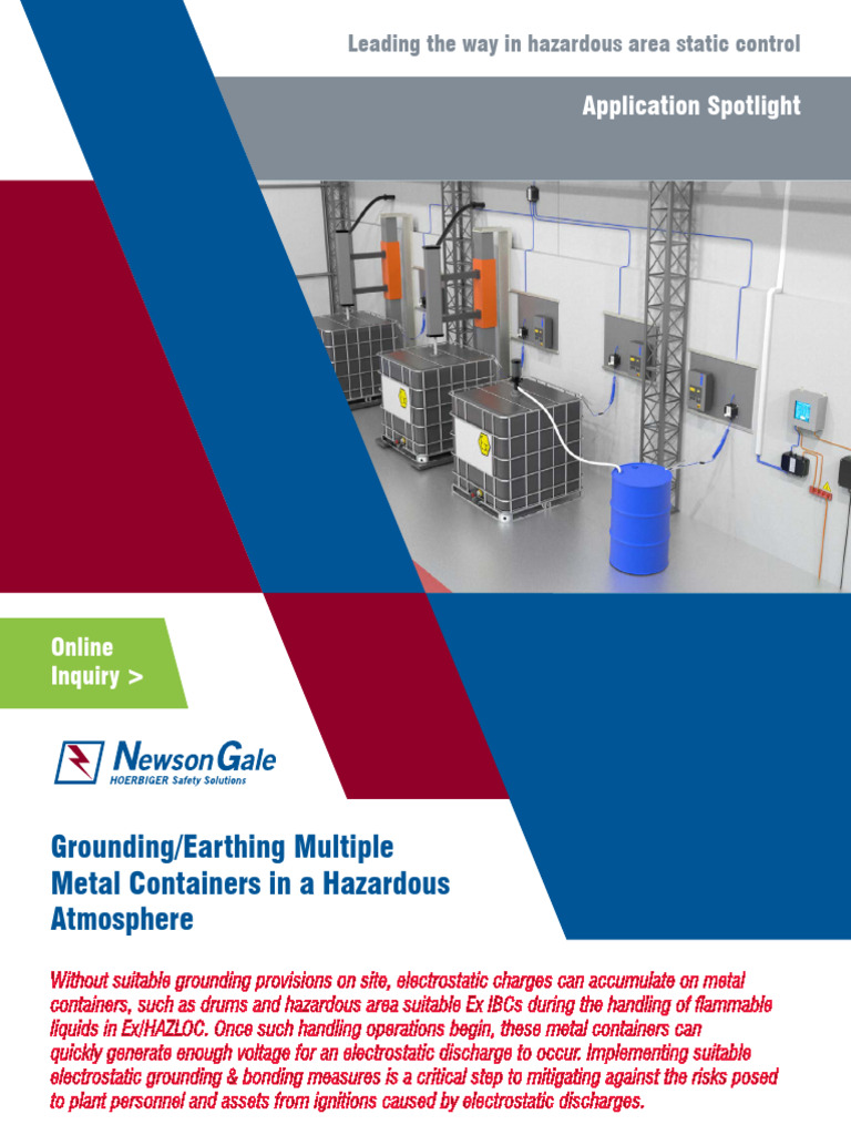 Grounding - Earthing Multiple Containers in A Hazardous Atm | PDF ...