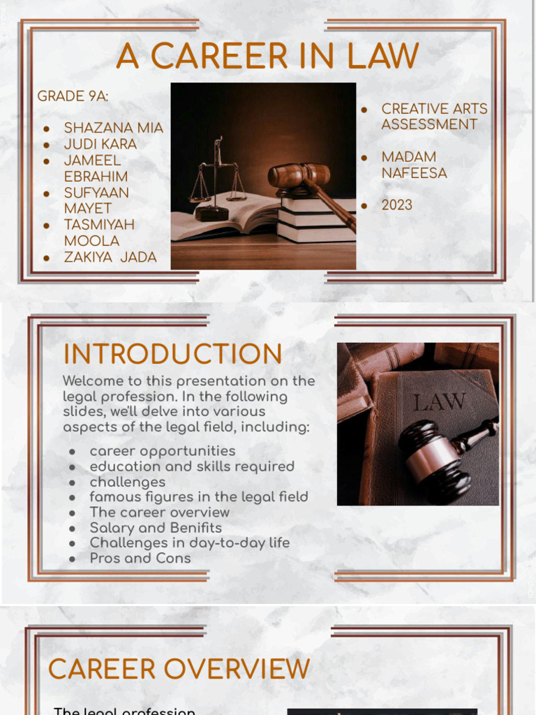 Law Presentation | PDF | Lawyer | Justice