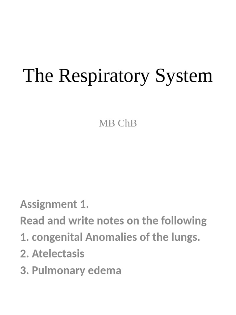 Overview of Respiratory System Disorders | PDF | Chronic Obstructive ...