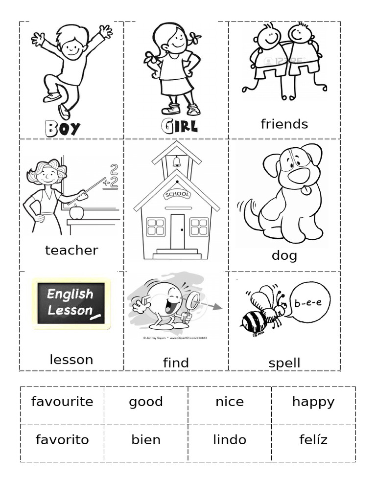 vocabulary unit 2 (fun for starters) | PDF