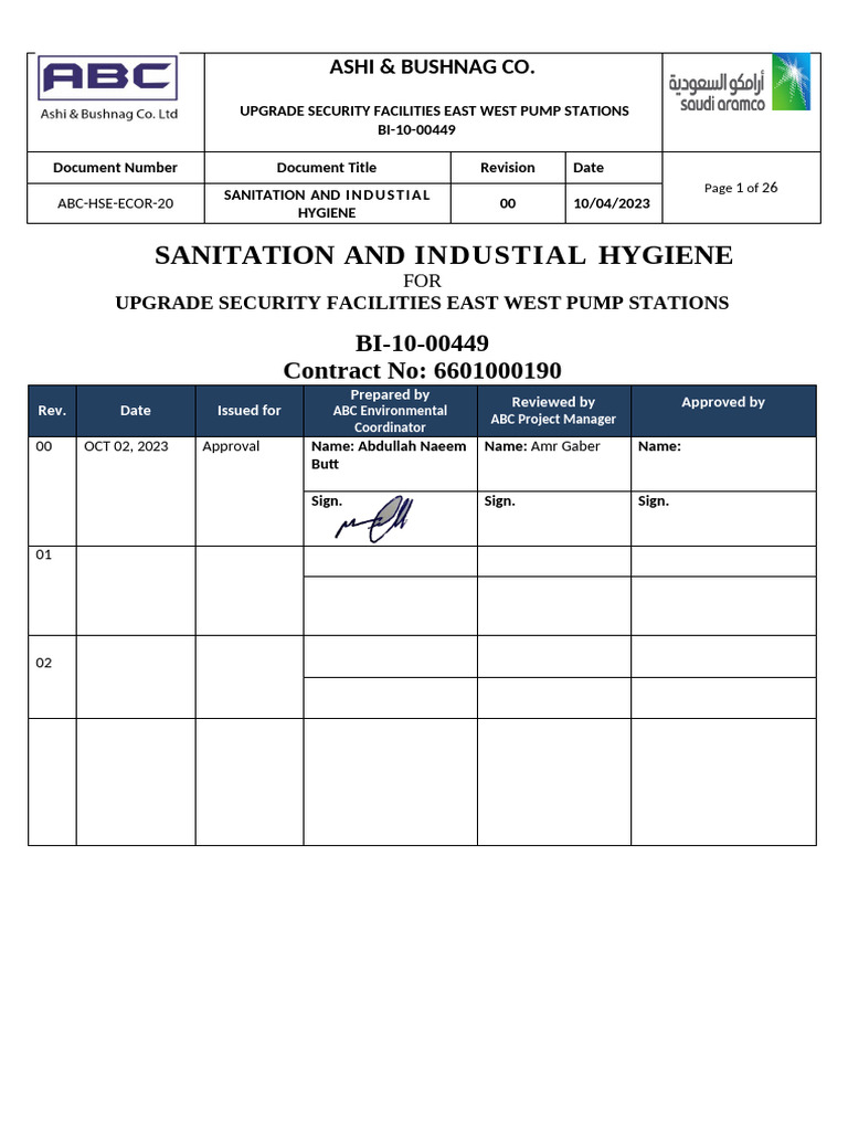 Sanitation Guidelines for Pump Station Security | PDF | Toilet | Sanitation