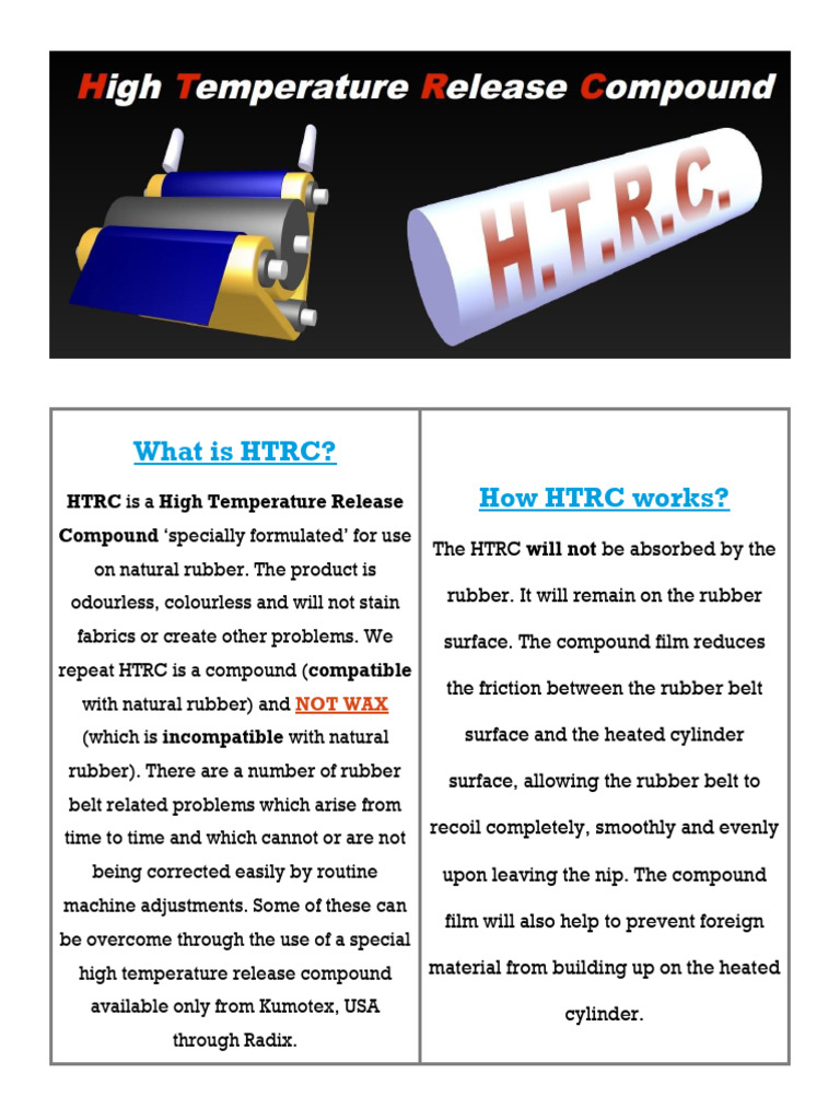 High Temperature Release Compound HTRC Bars | PDF | Textiles | Natural ...