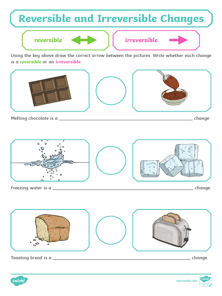 Reversible vs Irreversible Changes | PDF
