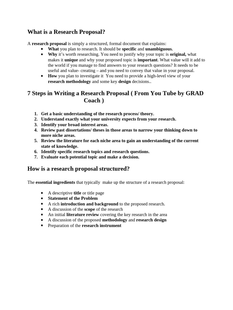 How to Write a Research Proposal | PDF | Methodology | Reserved Word