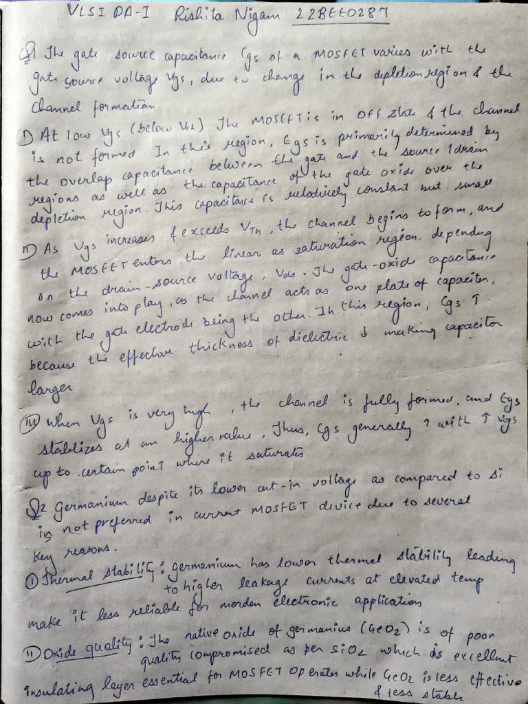 vlsith1 | PDF | Semiconductors | Solid State Engineering