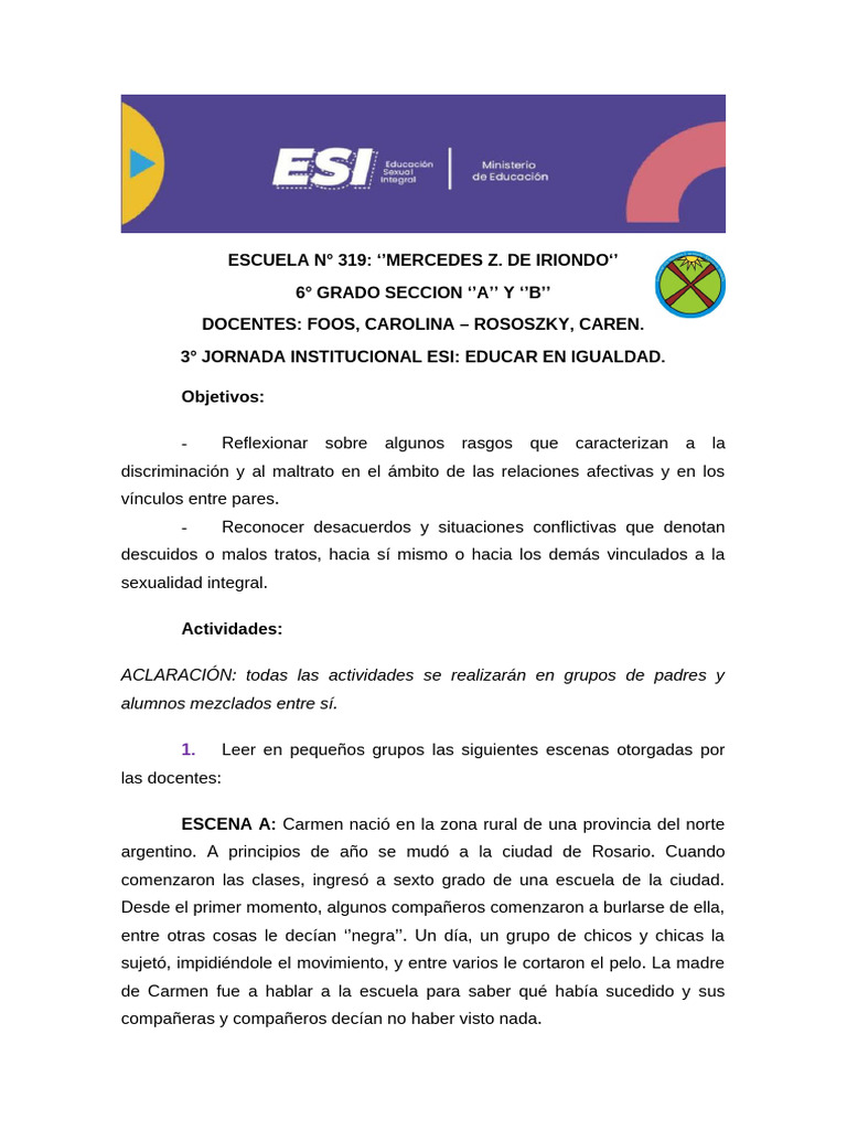 Jornada ESI 3° | PDF