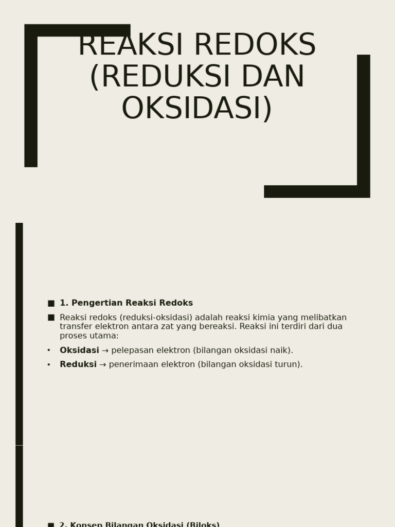 Reaksi Redoks | PDF
