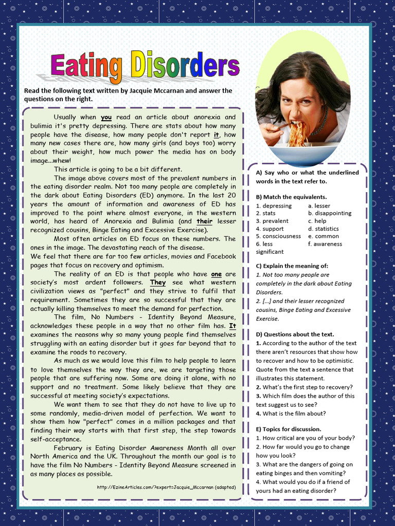 Understanding Eating Disorders and Recovery | PDF | Eating Disorder ...