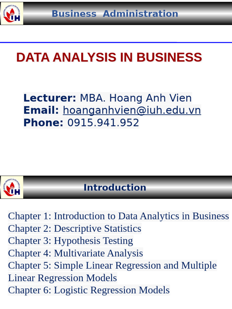 Data Analysis Techniques in Business | PDF | Level Of Measurement ...