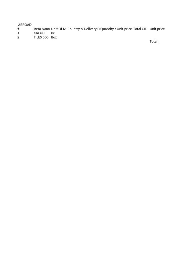 Exported Tables | PDF